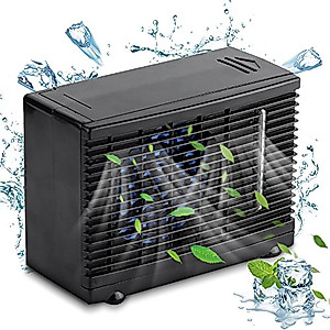 Car Cooling Fan, Portable 12V Home Mini Air Cooler Evaporative Water Cooling Fan, Compact Air Conditioner Fan for Car Truck Van SUV RV Use