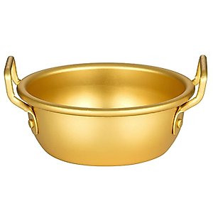 GANAZONO Korean Aluminum Alloy Rice Wine Bowl Noodles Storage Container Home Metal Bowl Rice Bowls Stainless Mixing Bowl Aluminum Fruit Bowl Aluminum Mixing Bowl Metal Kitchen Gadget