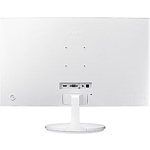 2022 Newest Samsung Flagship 27" FHD Curved LED Backlight Computer Monitor for Business with VGA, HDMI, Ultra-Slim Design with Wide Screen, 4ms Response, 60Hz Refresh, 3000:1 Contrast Ratio, White+JVQ