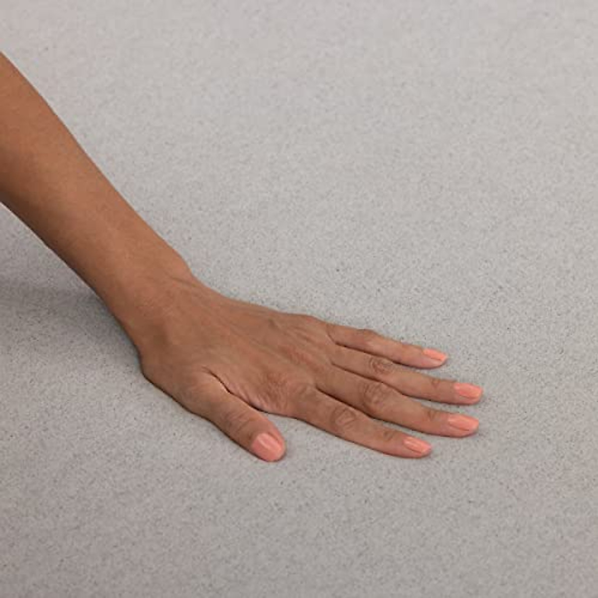 Beautyrest Black Diamond Cooling, Pressure-Relieving Memory Foam Mattress Topper, King, 3-Inch, Grey