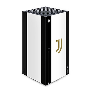 Head Case Designs Officially Licensed Juventus Football Club Black Stripes Art Vinyl Sticker Gaming Skin Decal Cover Compatible with Xbox Series X Console