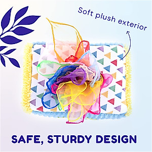 Lovebirds Montessori Sensory Baby Toy Tissue Box-Toddler Infant STEM Cognitive Development-Toddler-Juggling Scarves-Pull Along-Manipulative Preschool Learning Toys-Babies 6-12months