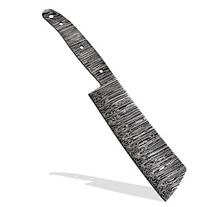 Hercules Knives Custom Hand Forged Damascus Steel Blank Blade Nakiri Knfe chef Knife Blade Damascus Blade Billet Handmade Knife Making Supply