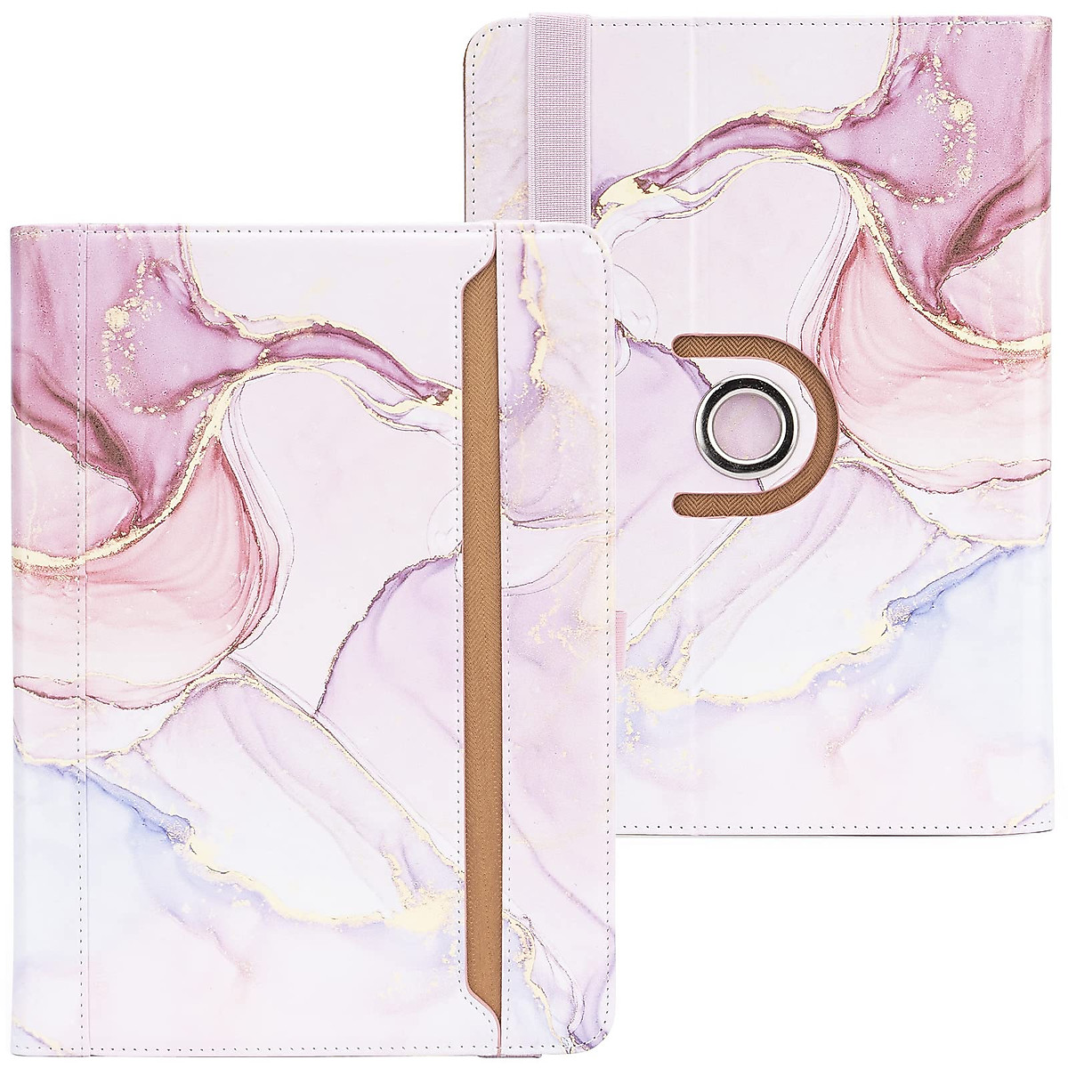 TSPCASE Universal Tablet Case, Multi-Angle Viewing 360 Degree Rotating Stand Coverfor 9-11 inch Tablet, with Multi-Angle Viewing Stand Wallet Leather Case