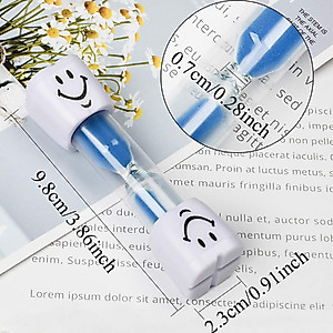 Brushing Timer, 3 Minute Dental Hourglass for Kids, Tooth Brushing Sand Timer (3 Pieces)