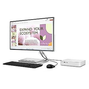 Lenovo 2024 IdeaCentre Mini Business Desktop 12-Core Intel Core i5-13500H Iris Xe Graphics 16GB DDR4 512GB NVMe SSD Thunderbolt 4 USB-C WI-FI AX BT HDMI2.1 DP RJ-45 Windows 11 Pro w/RE USB