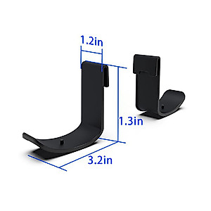AmaSpace PS5 Headset Holder, 2 of Hook Hanger for PS5 Headphone Hanger Holder,Compatible with Universal Gaming Headsets