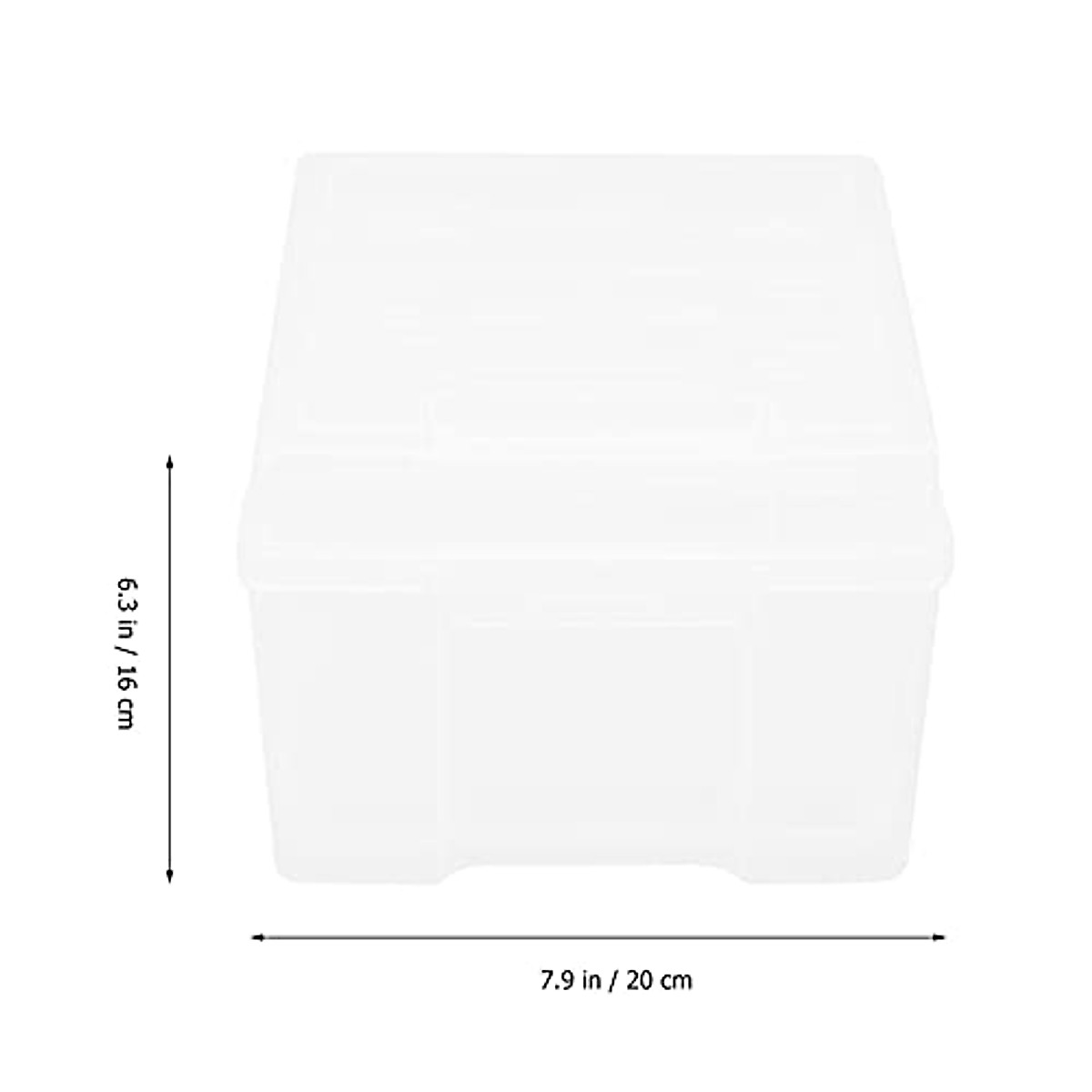 SEWACC 2 Sets 5x7 Clear Photo Storage Box Large Photo Case Picture Keeper with 12pcs Inner Boxes Classified Photos Container Greeting Card Organizer for Craft Stickers Stamps