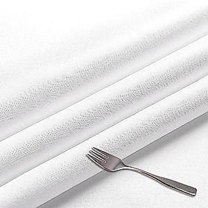 Heudumb Table Cloth 6 Packs White Tablecloths for Rectangle Tables 60x102 Inch Washable Wrinkle Free and Spillproof Polyester Tablecloth for Festival Camping Picnic Wedding Party Table Cover