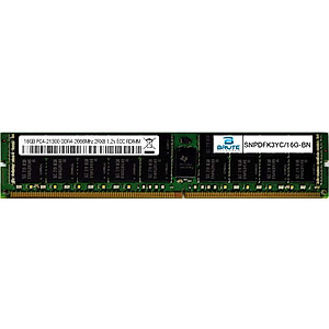Brute Networks SNPDFK3YC/16G-BN - 16GB DDR4-2666Mhz 2RX8 ECC Registered RDIMM (Compatible with OEM PN# SNPDFK3YC/16G)