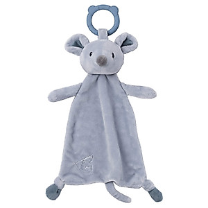 GUND Baby Baby Toothpick Spencer Mouse Teether Lovey Plush Security Blanket, Blue