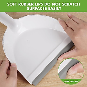 Zehrai Small Broom and Dustpan Set, Dustpan and Brush Set, Small Brush and Dustpan Set, Hand Broom and Dustpan Set, Mini Handheld Dustpan with Home, Desktop, Kitchen, pet