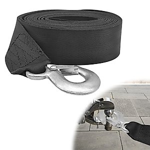 Boat Trailer Winch Strap with Safety Snap Hook, 2" x 20ft 10000 lbs Heavy Duty Boat Winch Strap for Towing Vehicles, Boats and Jet Ski, Polyester