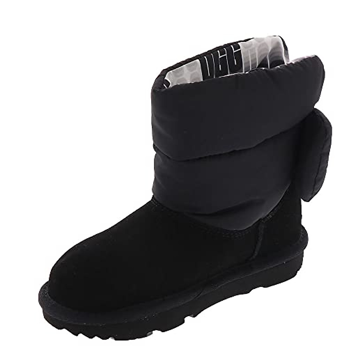 UGG Unisex-Child Bailey Bow Maxi Boot, Black, 2 Big Kid