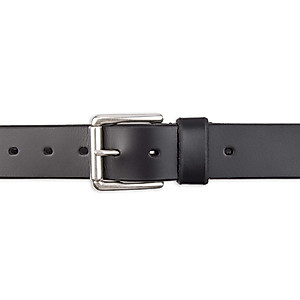 Dockers Men's Casual Leather Belt - 100% Soft Top Grain Genuine Leather Strap with Classic Prong Buckle, Black, 38