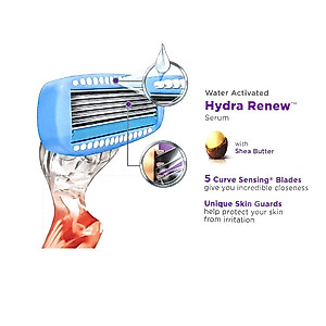 Schick HYDRO Silk Women's Razor 1 Handle + 8 Cartridges