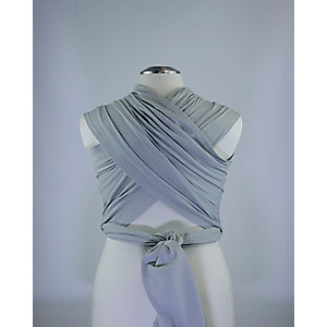 Everyday Wrap Baby Carrier by Beachfront Baby, Boardwalk Gray, one Size, Made with Repreve (Recycled Water Bottles), Water-Friendly, Moisture-Wicking