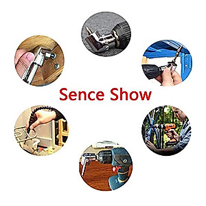 2Pcs 105 Degree 1/4"Right Angle Drill Adapter Hex Shank Screwdriver Angled Bit Holder Power Drill Tool and Flexible Angle Extension Bit Kit for Drill Or Screwdriver 1/4" Socket Adapter