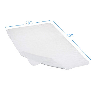 American Baby Company 2 Pack Waterproof Reusable Embossed Quilt-Like Flat Crib Protective Mattress Pad Cover for Babies, Adults and Pets, White