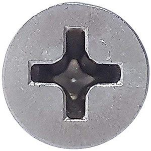 #4 x 1/2" Flat Head Wood Screws, Phillips Drive, Type 316 Marine Grade Stainless Steel, Full Thread, Bright Finish, Quantity 50 by Fastenere