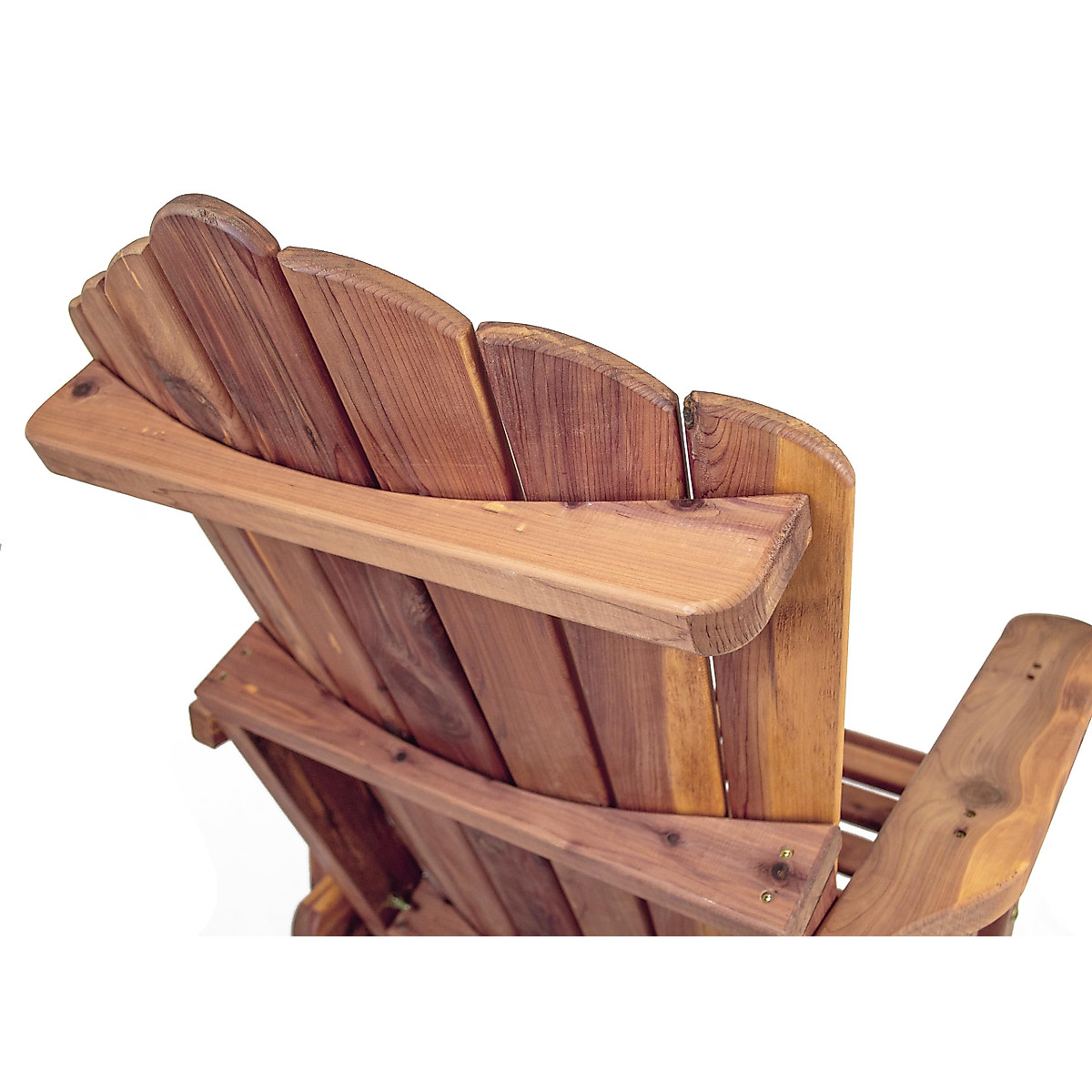 American Furniture Classics Ceder Adirondak Swivel Glider, Natural Cedar