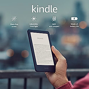 Kindle (2019 release)- With a Built-in Front Light - White - Without Lockscreen Ads + 3 Months Free Kindle Unlimited (with auto-renewal)