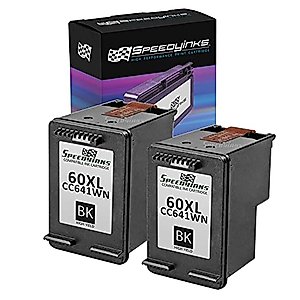 SPEEDYINKS Remanufactured Ink Cartridge Replacement for HP 60XL High Yield (2 Pack - Black) for use in HP Photosmart, Envy e All-in-one, and Deskjet Printers