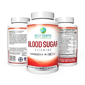 Best Earth Naturals Blood Sugar Vitamins, 60 Count