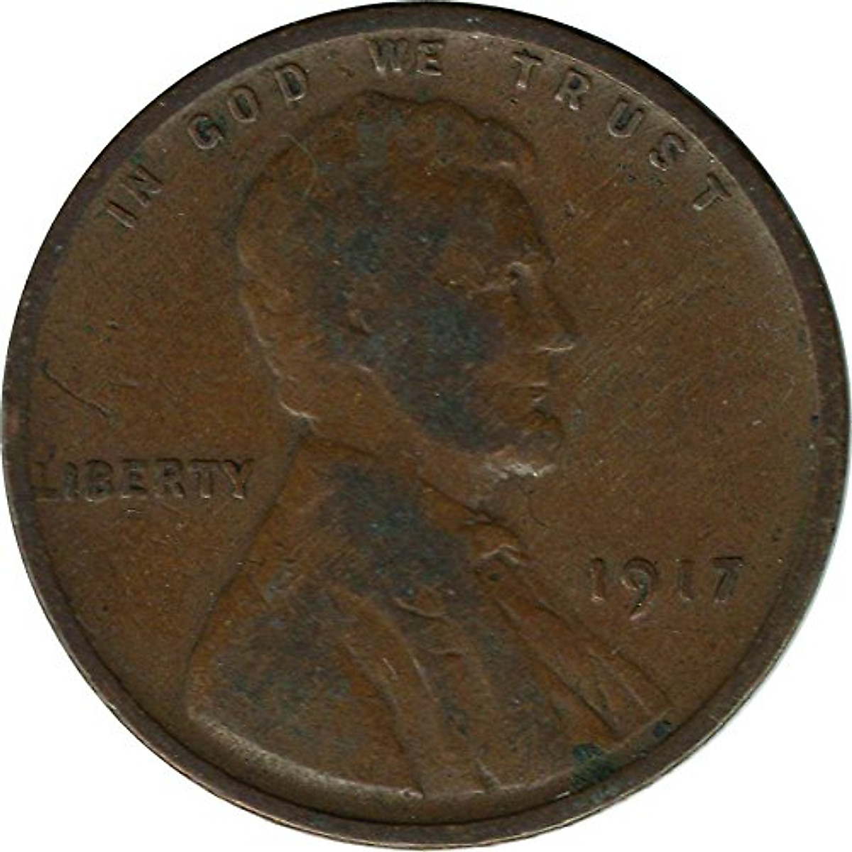 1917 Lincoln Wheat Cent 1C Fine