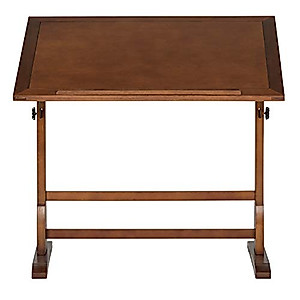 Vintage Rustic Oak Drafting Table, Top Adjustable Drafting Table Craft Table Drawing Desk Hobby Table Writing Desk Studio Desk, 42''W x 30''D