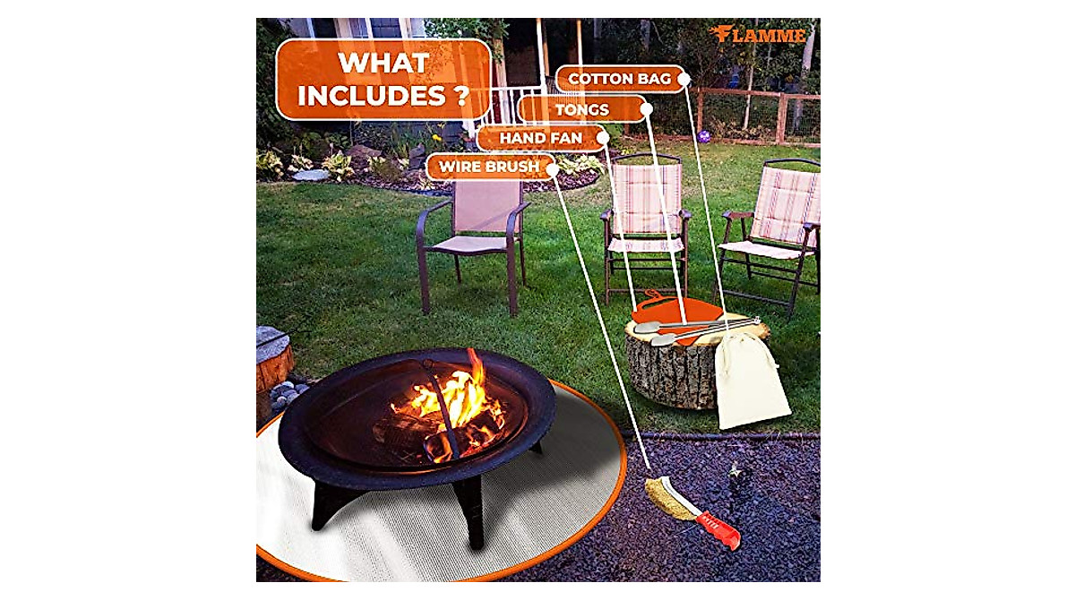 Flamme M24 Mat - Fireproof Grill and Deck Protector