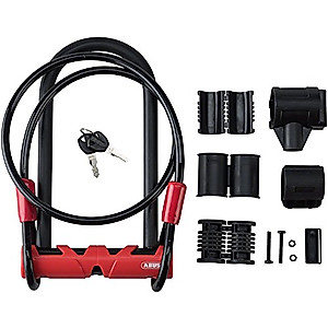 Abus 420/170HB230+USH+COBRA 10/120 - Cavo forcella finale, Black, 23 cm