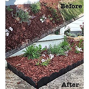 Harrier Interlocking Lawn and Garden Edging, 40 Pieces, 20 Linear Feet