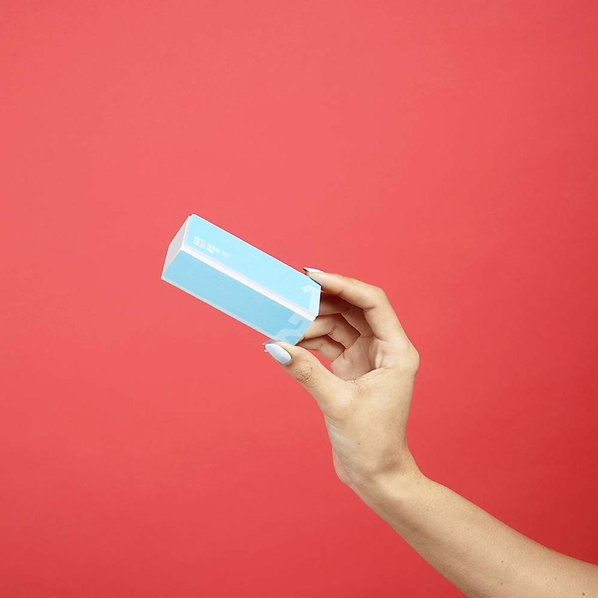 3INA Nail It File - Flawless Nail Care In 4 Steps - Files And Shortens, Shapes, Smooths And Shines - Gently Shapes Nail Tips - Suitable For Use On Natural Or Artificial Nails - Four-Sided Block - 1 Pc