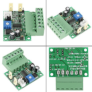 Voltage to PWM Converter, 0-5V/0-10V Analog Input Voltage to 0-100% PWM Signal 2KHZ-20KHZ Converter Module