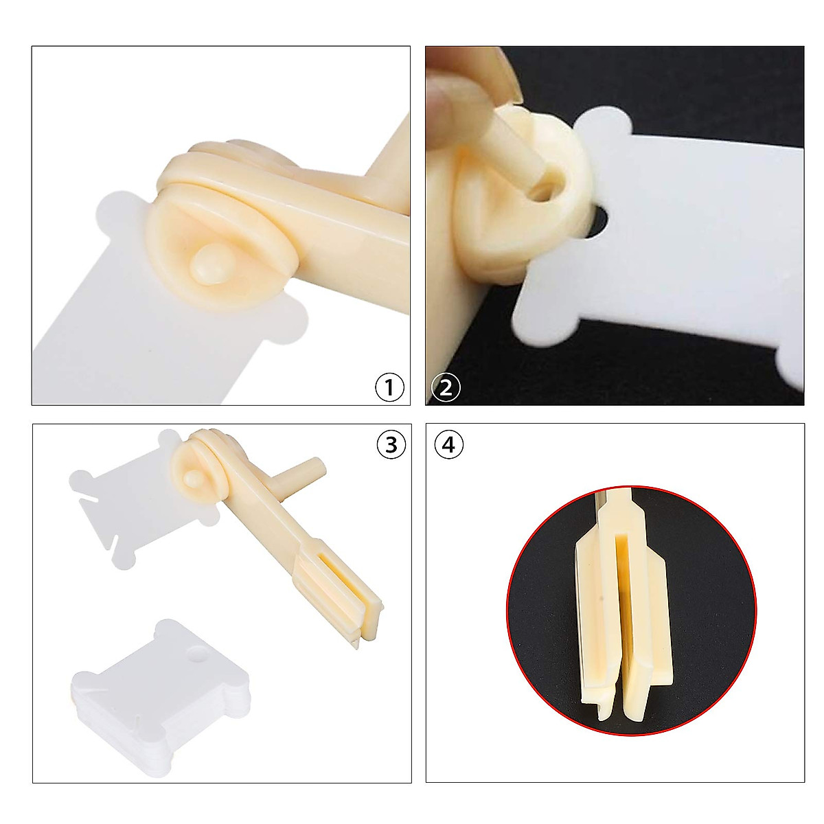 Stitch Winding Board Kit Plastic Accessories Embroidery Boxed Set Embroidery Thread Plate Thread Winder Thread Management Board Remaining Thread Tools Sewing Winders