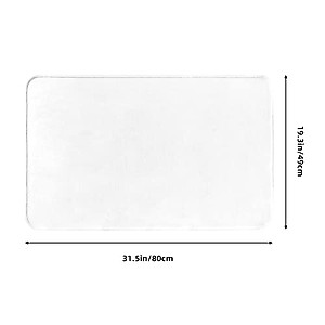 Geometry Blue White Grey Diamond Plaid Bathroom Rugs Non Slip Absorbent Bath Mat,Bath Rugs Soft Microfiber Memory Foam Bathroom Mat for Bathtub Shower 20x32Inch