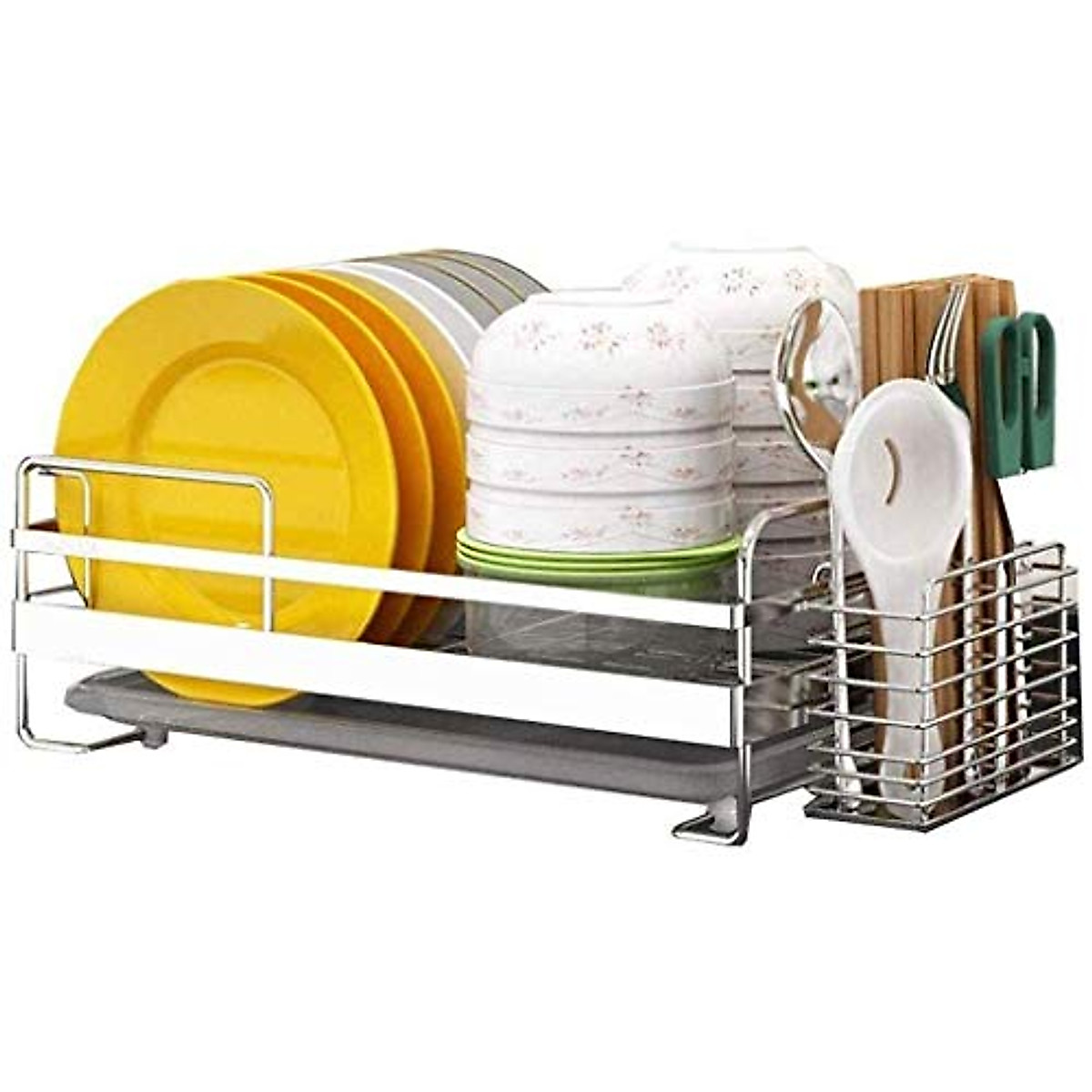 SDGH Stainless Steel Kitchen Rack - Single Layer Dish Rack Placeware Storage Rack Drain Rack