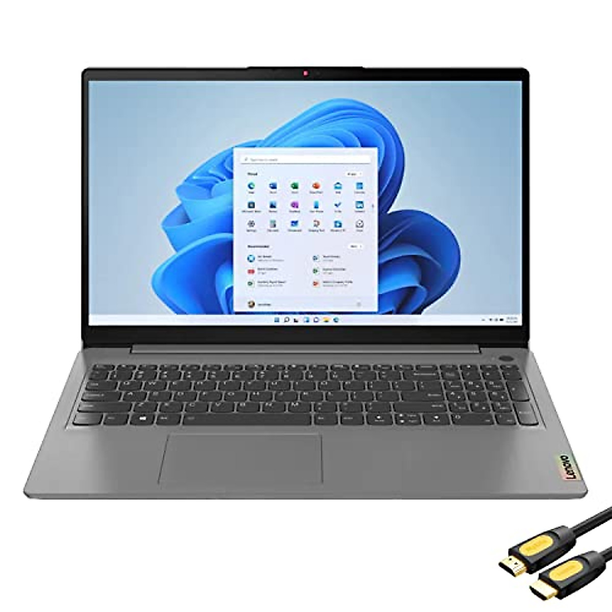Lenovo Ideapad 3i Laptop, 15.6" FHD Micro-Edge Display, Pentium Gold 7505 (Beat i3-1005G1), 8GB DDR4 RAM, 256GB PCIe SSD, USB-C, HDMI, WiFi 6, 4-in-1 Card Reader, Keypad, Webcam, Arctic Grey, Win 11