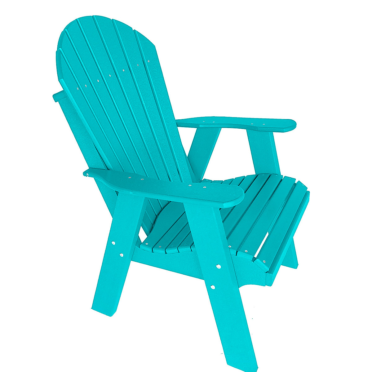 Phat Tommy Upright Adirondack Chair - HDPE Outdoor Furniture - Poly Outdoor Furniture for Fire Pit Seating - Composite, All Weather Patio Chair, Teal