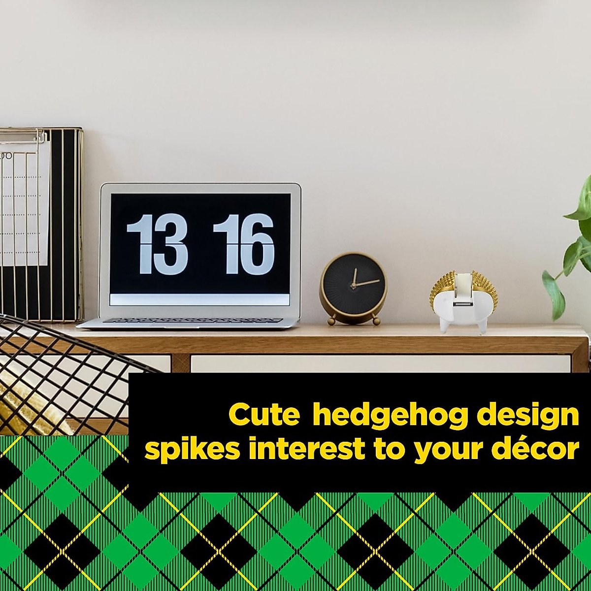 Scotch Brand Hedgehog Tape Dispenser, Great for Gift Wrapping, Includes 3/4 in x 350 in Tape Roll (C47-HEDGEHOG-G)