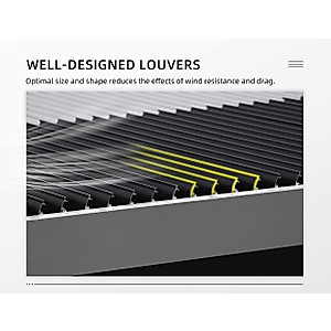 PURPLE LEAF 11.5' × 17.7' Outdoor Louvered Pergola with Adjustable Hardtop Gazebo Sun Shade Patio Aluminum Pergola