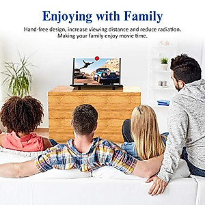 12" Screen Magnifier – 3D HD Cell Phone Magnifing Screen Enlarger Projector for Movies Videos and Gaming – Foldable Phone Stand Holder with Screen Amplifier Compatible with All Smartphones