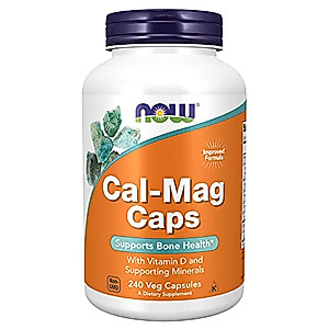 NOW Supplements, Cal-Mag with Zinc, Copper, Manganese and Vitamin D, 240 Capsules