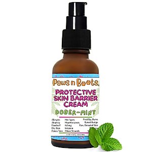 Protective Skin Barrier Cream for Pets Enriched with Vitamins & Nutrients, Moisturize & Soothe Skin, Effective Allergy Relief, Supports Tissue Growth & Wound Healing, Treats Hot Spots, Dober-Mint