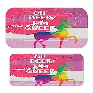 Oh Deer I Am Queer Gay LGBT Switch Sticker Skin Cute Pattern Full Wrap Skin Protection for Switch Lite