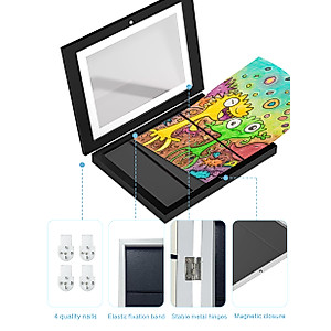 Orionstar Kids Art Frames, Artwork Picture Frames Changeable, Front Opening Picture Display Frames Holds 11.8X8.5inch 100 A4 Pcs, Artwork Display Storage Frames for Children, Home (Black 2 Pack)