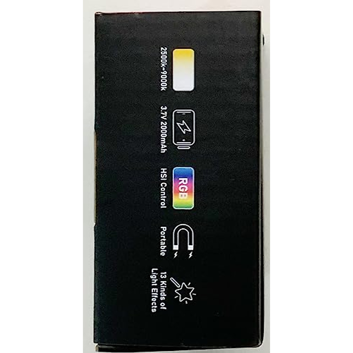 VIJIM Ulanzi VL49 RGB Video Light w 3 Cold Shoe,Mini Rechargeable LED Camera 360degFull Color Portable Photography Lighting Support Magnetic Attraction,2500-9000K Dimmable LED Panel Lamp w LCD Display