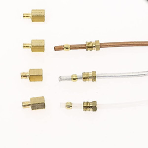 10Pc Brass Double Taper Ferrule 4 6 8 10 12 14 20Mm OD Compression Sleeve Seal Ring Fittings Tube Centralized Lubrication System 6MM