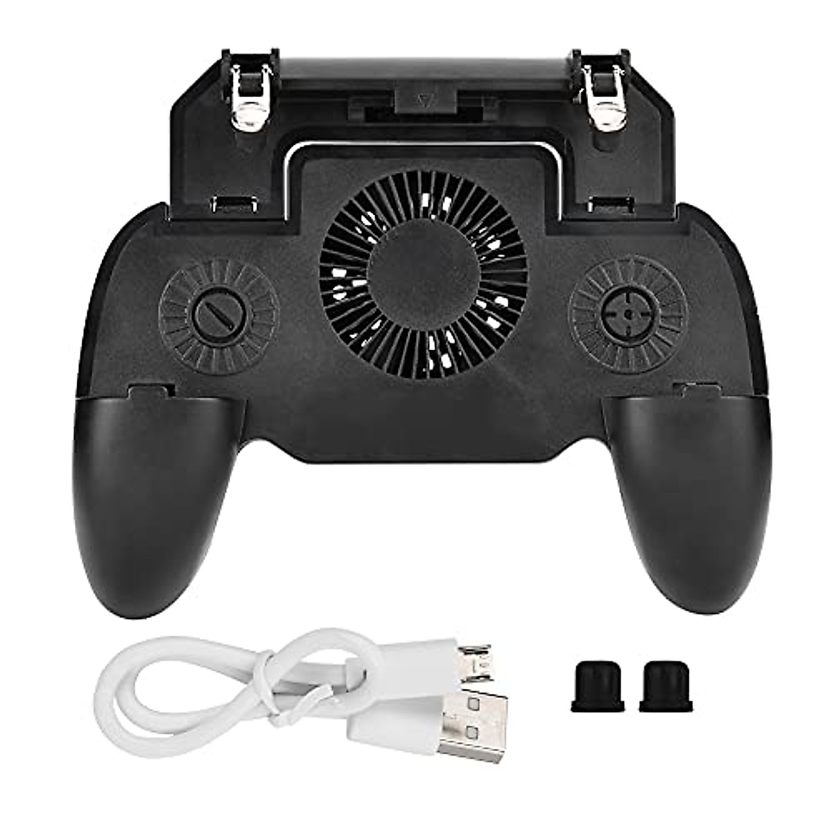 Zyyini Smart Phone Holder Handle, Stretchable Mobile Game Controller with Triangular Support, Phone Game Mobile Trigger Joystick Suitable for Phones up to 6.6 inches